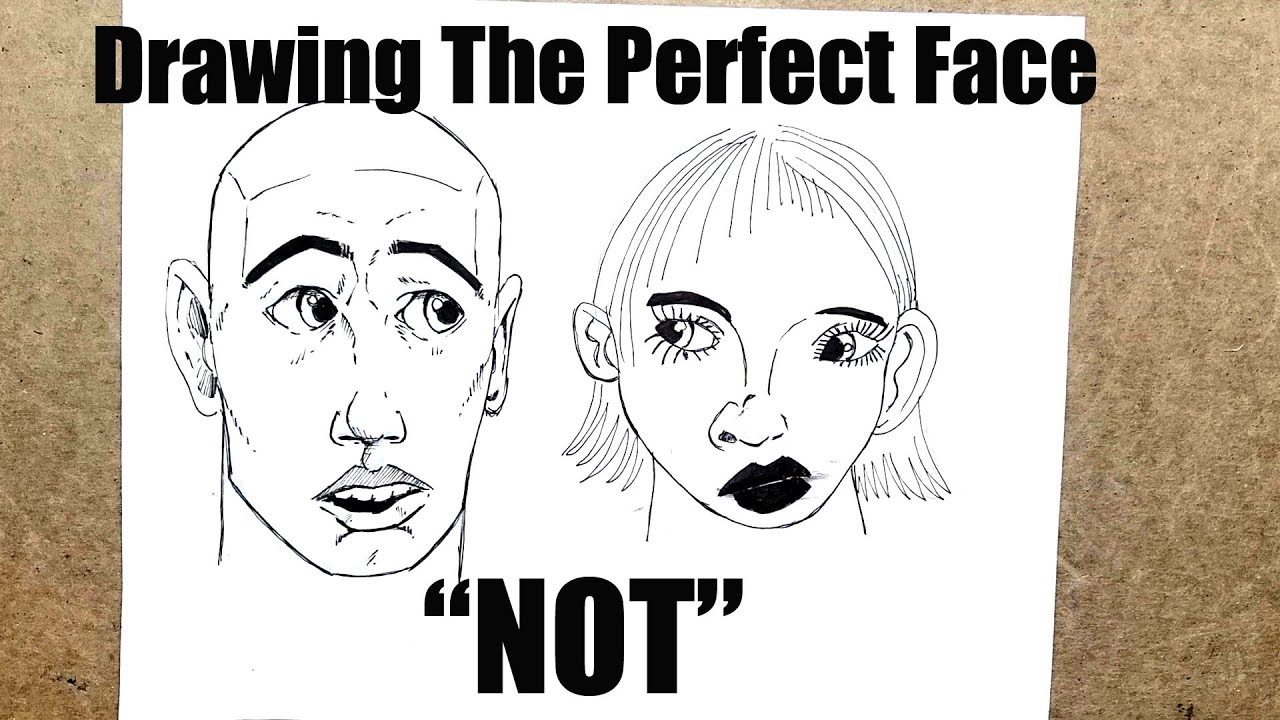 Learning To Draw Starts Right Here pt. 10 Drawing the perfect Face (NOT ...