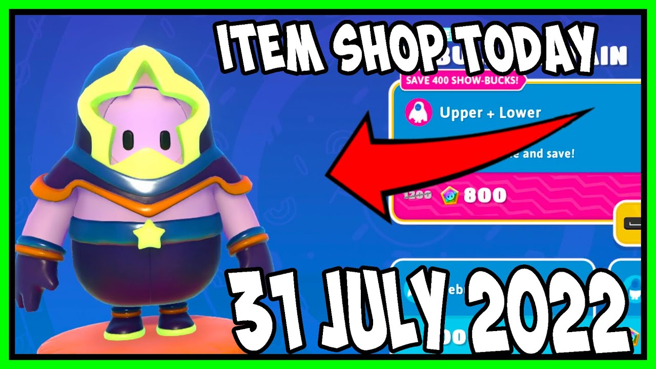 FALL GUYS ITEM SHOP TODAY 31 JULY 2022 - NEBULA CAPTAIN - YouTube