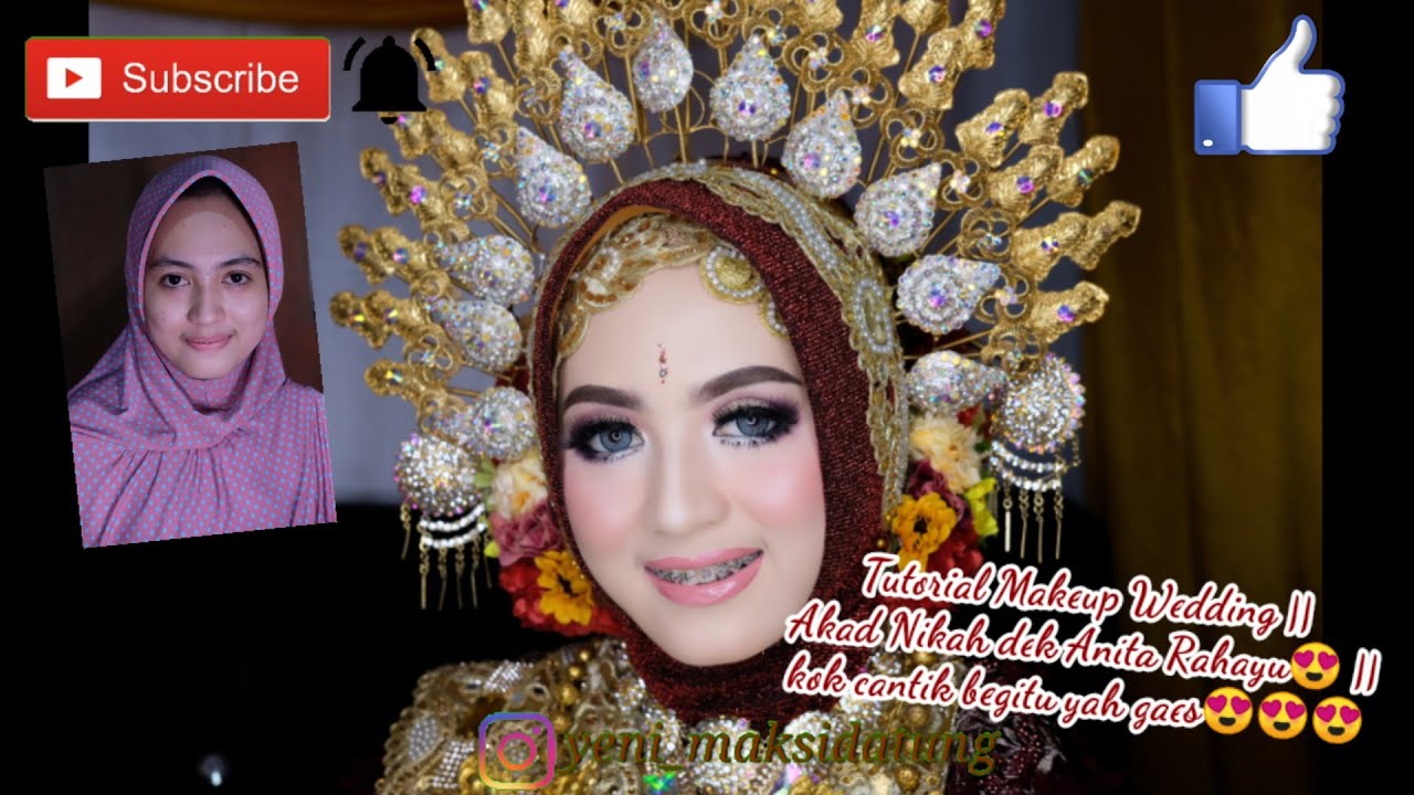Tutorial Makeup Wedding Akad Nikah dek Anita Rahayu😍 Masyaallah Cantik ...