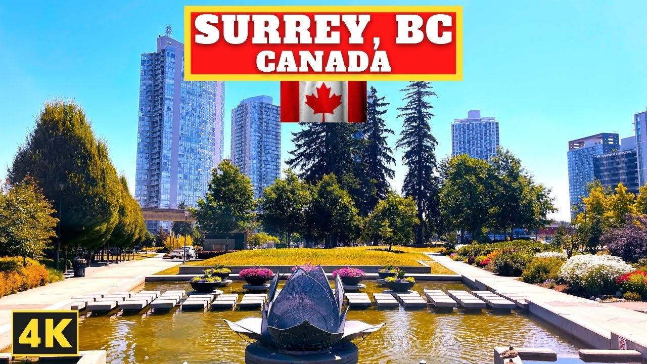 SURREY British Columbia CANADA, 4K Walking Tour - YouTube