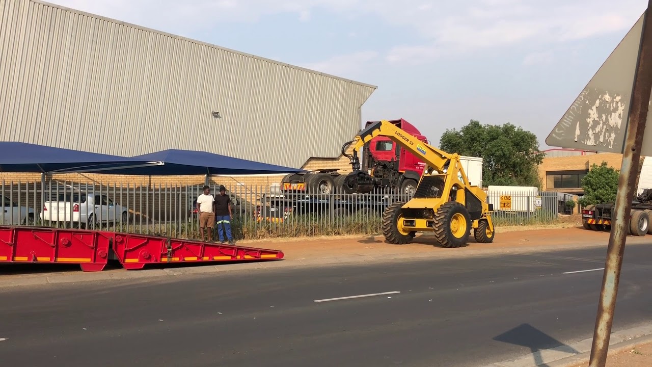 LOGGER 55 three-wheeler logger / cane loader machine - YouTube