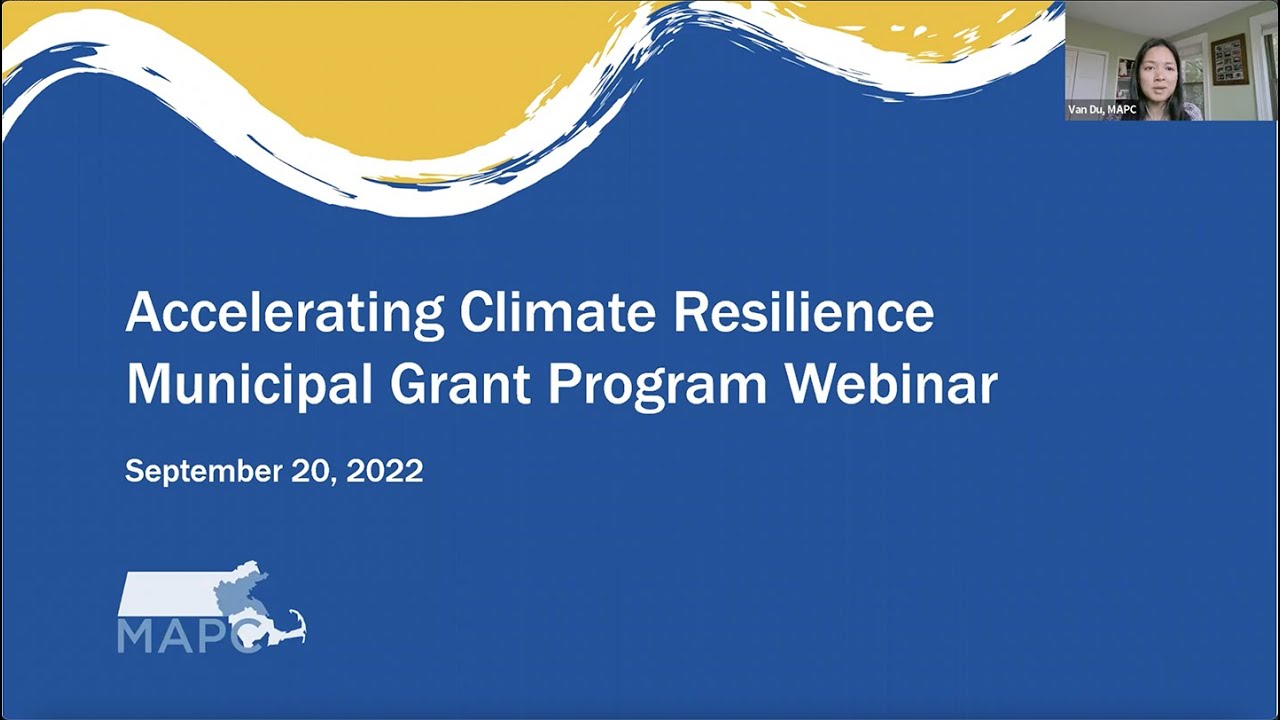 Accelerating Climate Resilience (ACR) Municipal Grant Program Webinar ...