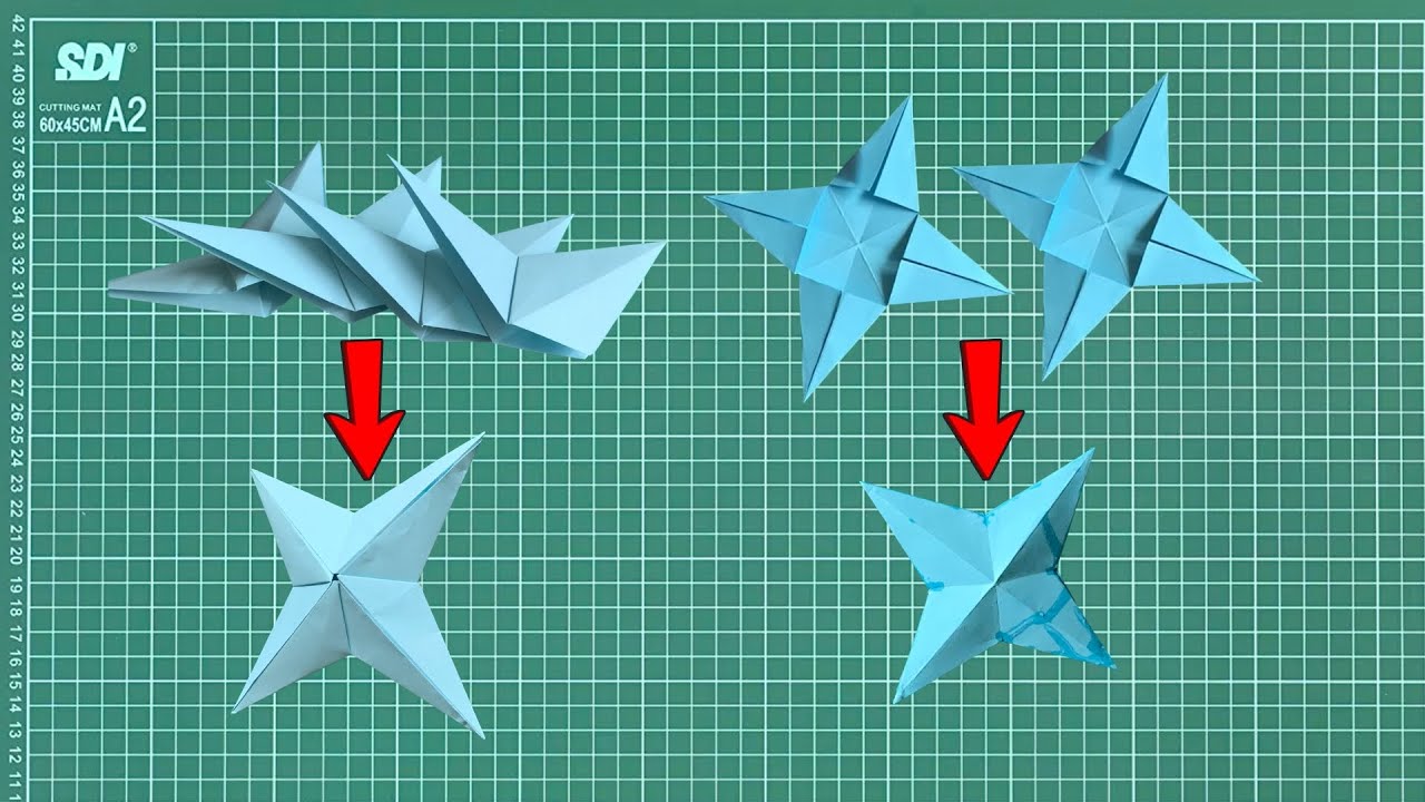 How to Make Origami Star . 2 Option - YouTube