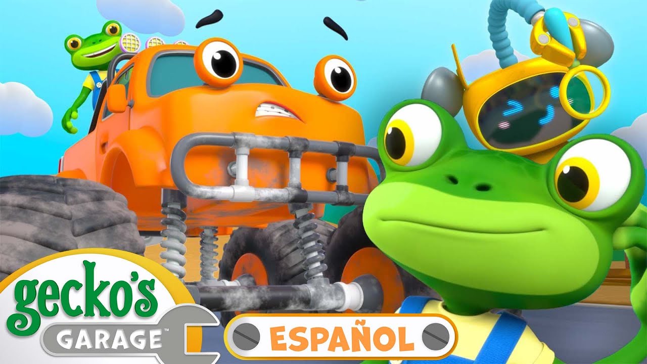 Rescate del camión monstruo | Garaje de Gecko | Carros para niños ...