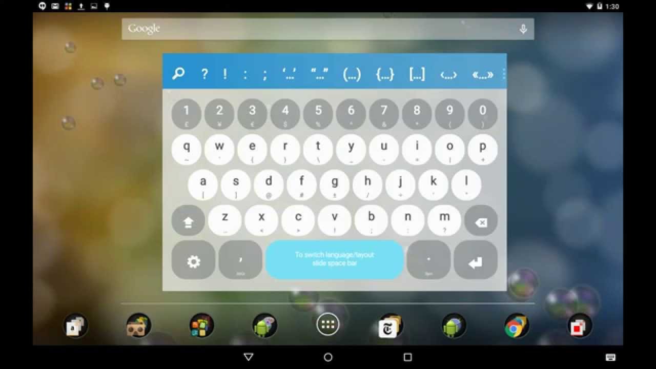 Multiling O Keyboard: How to switch between layouts - YouTube