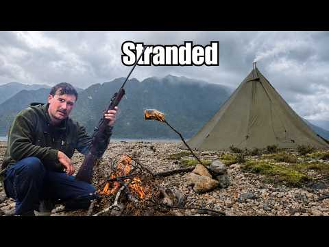 3 Days Surviving a Brutal Storm | Hot Tent Camping With No Food, No Water, No Help