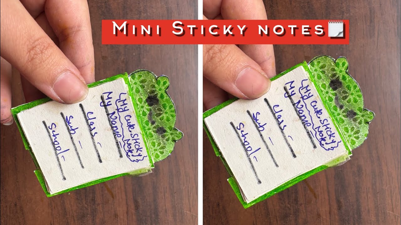 "Pocket Size Cuteness 😍 | Easy Sticky Notes DIY!" - YouTube
