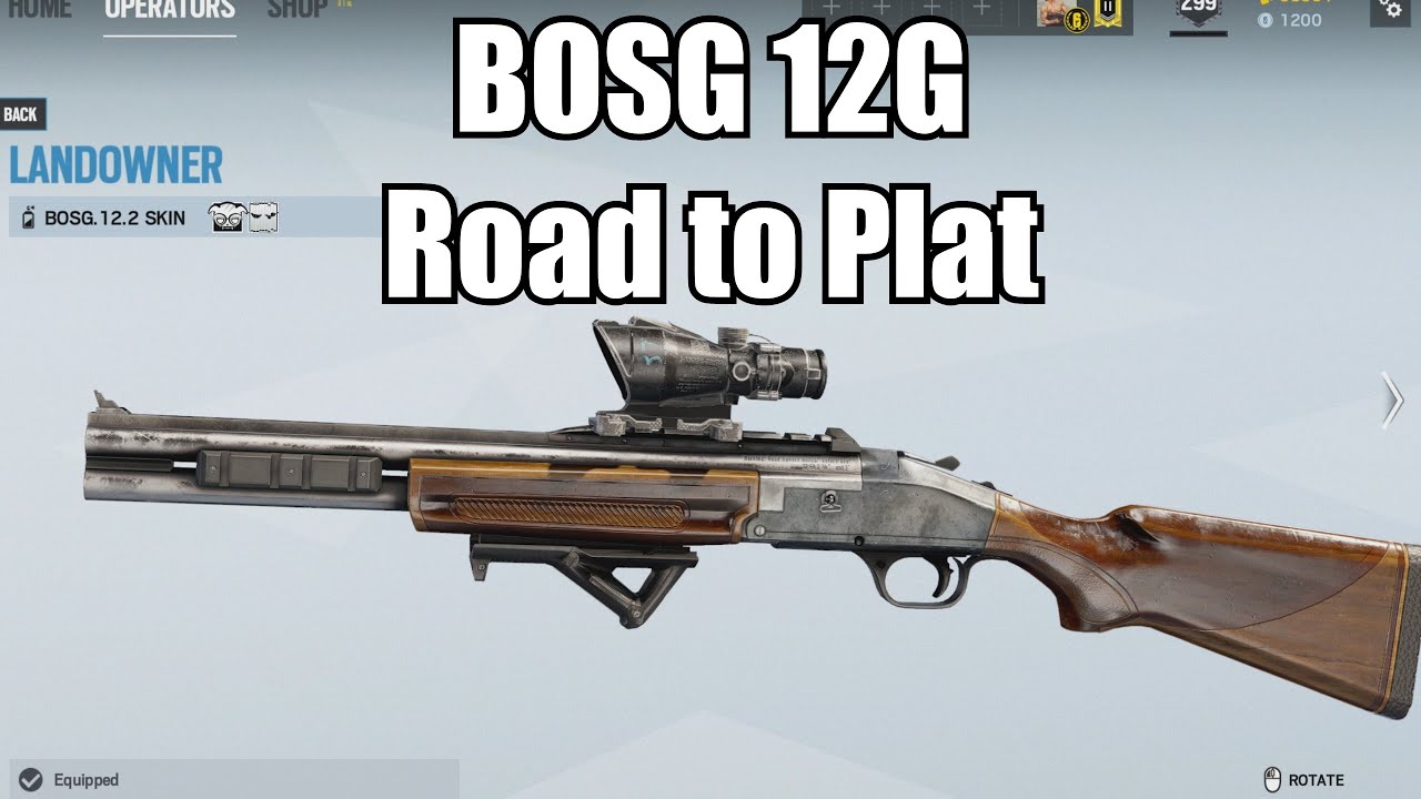 [R6S] BOSG-12G Road to Plat - YouTube