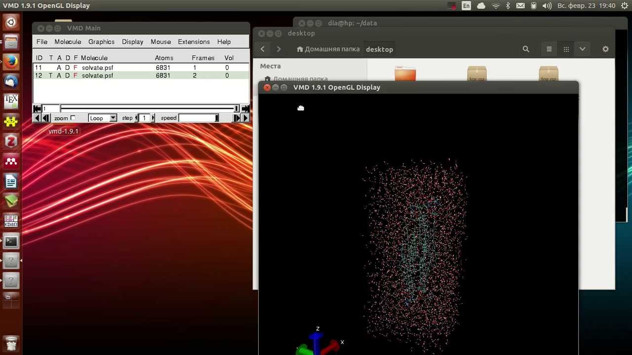 VMD and NAMD demonstration, lipids with water - YouTube