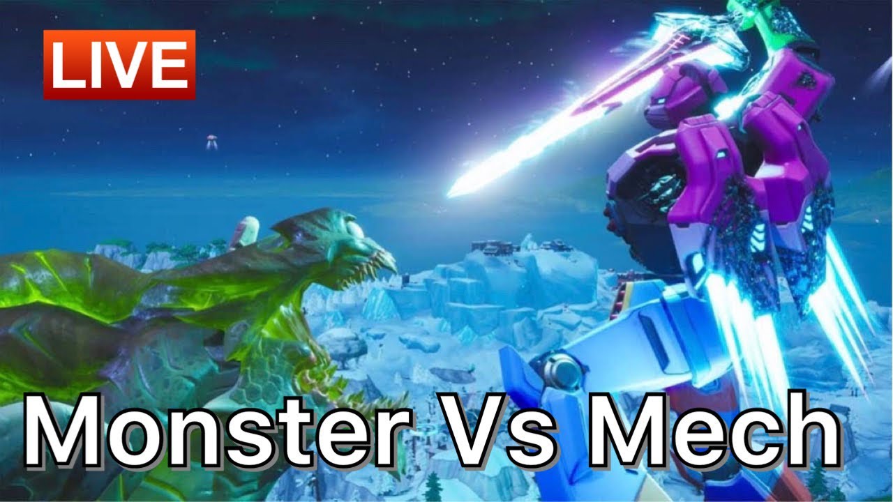 Fortnite: Mech VS Monster *Live Event*!!!! - YouTube