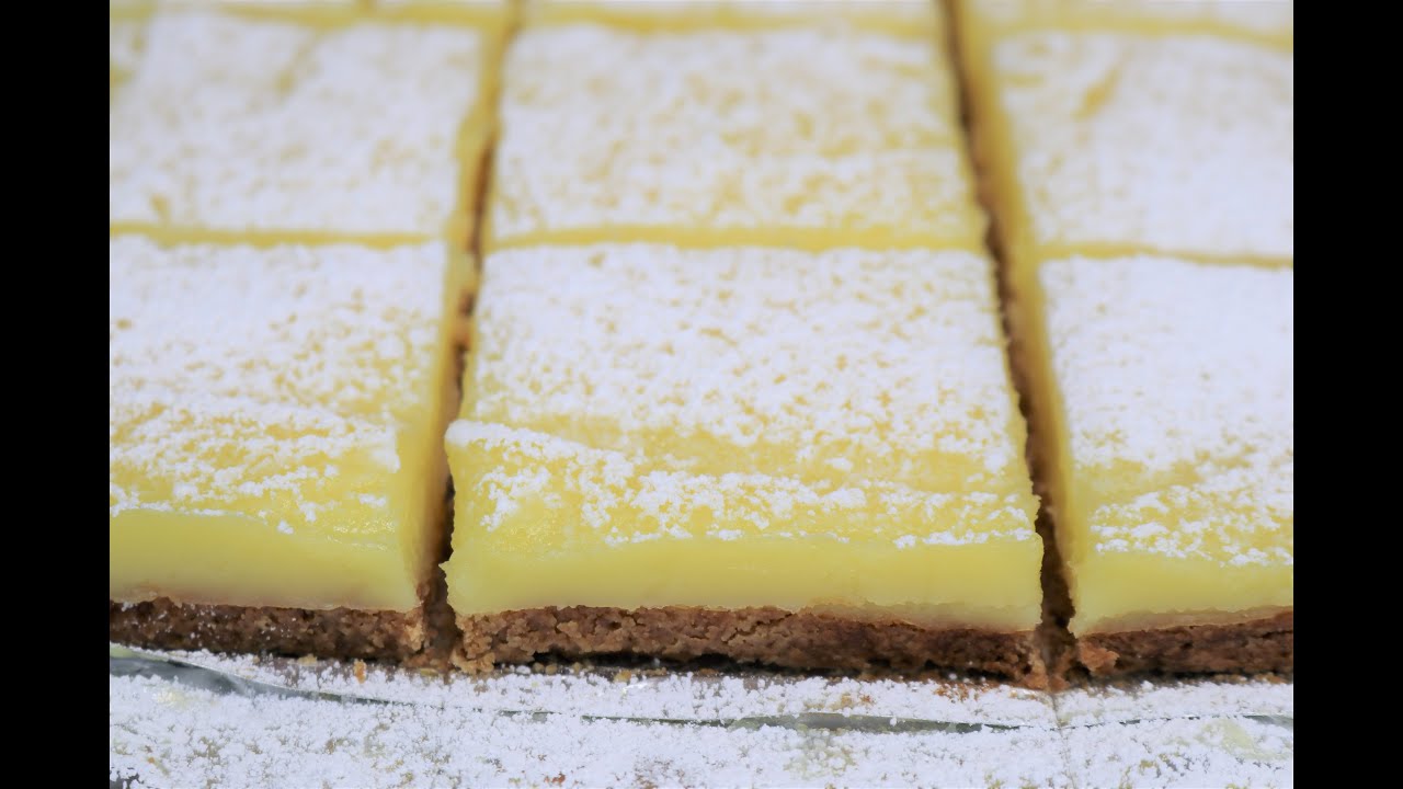 Best Lemon Bars Recipe - Lemon Tart - YouTube