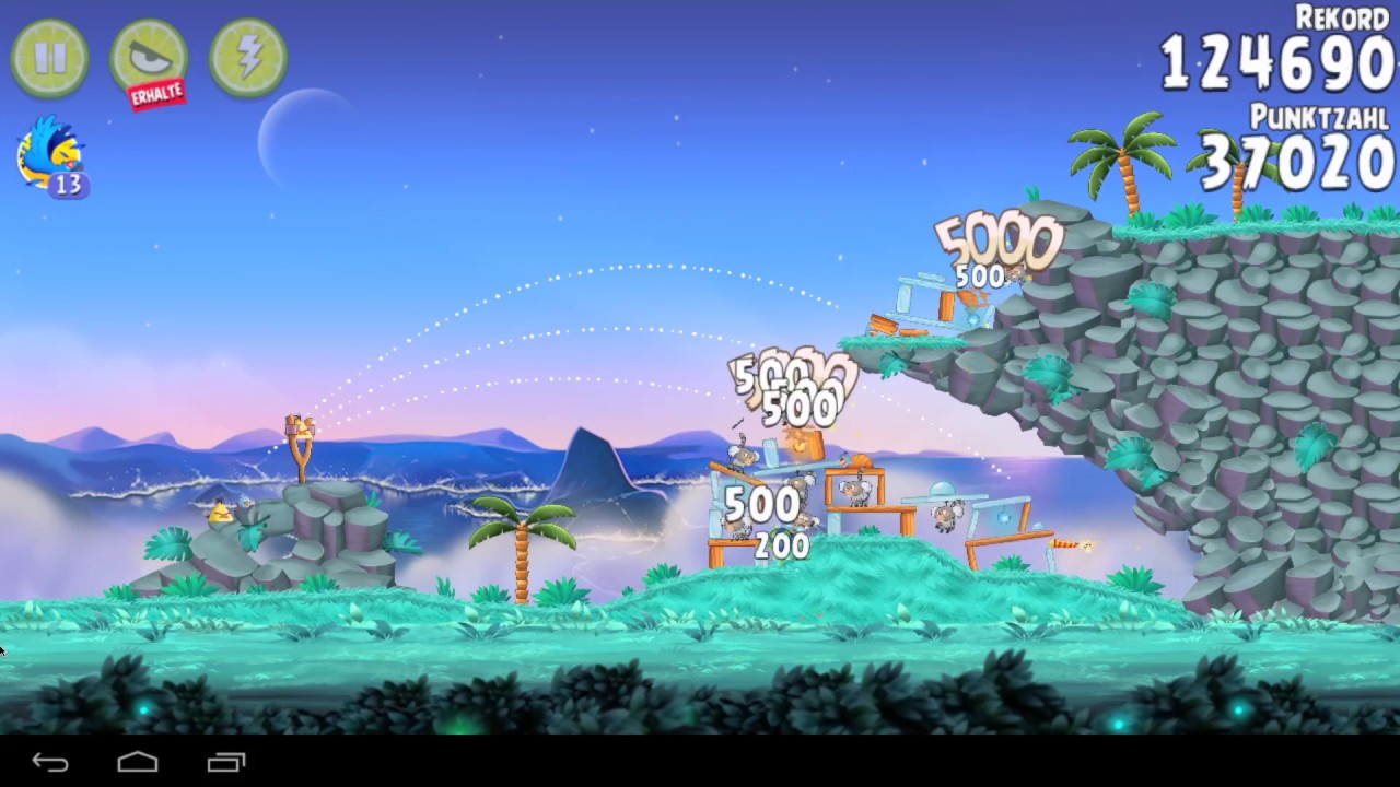 Angry Birds Rio Rocket Rumble Level 6 126510 - YouTube