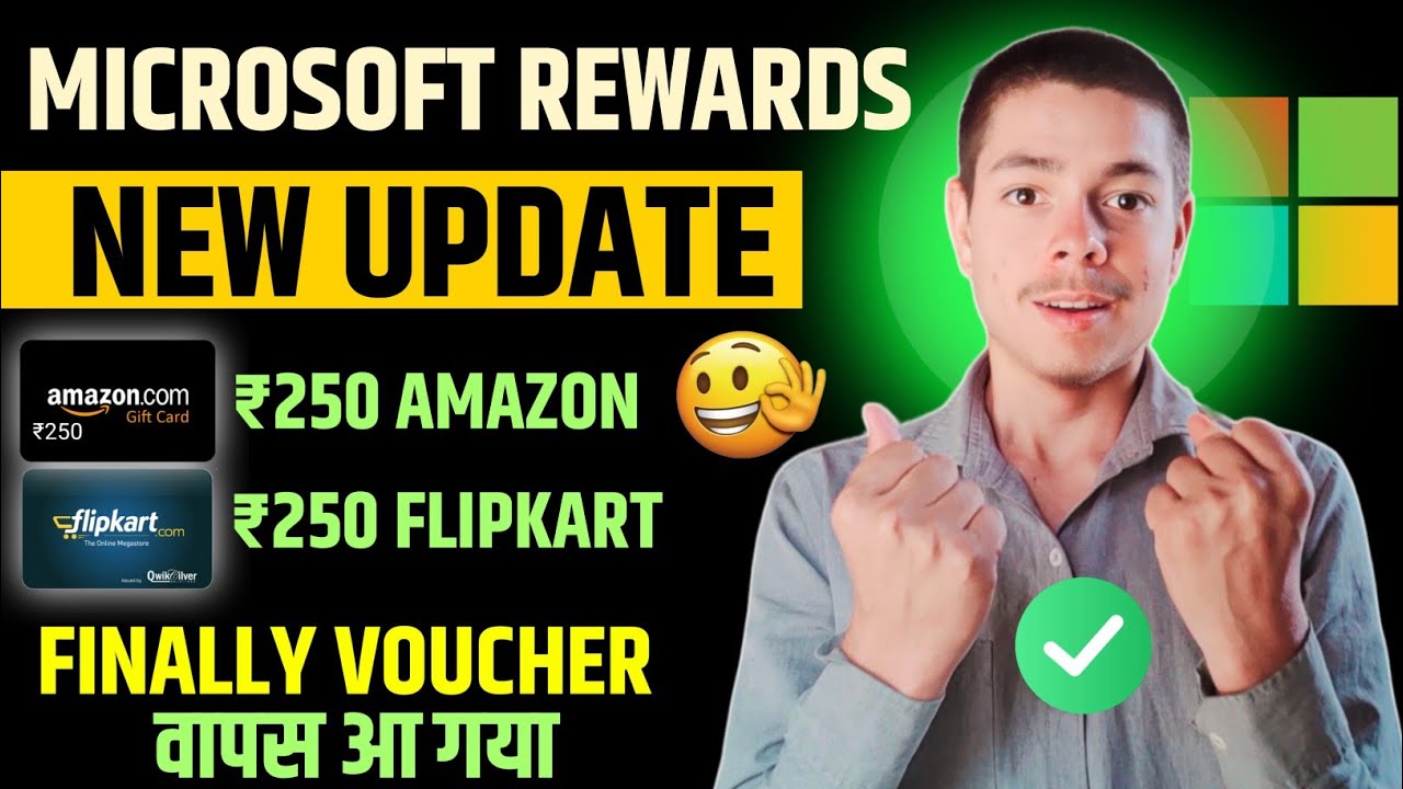 ₹250 Voucher Come Back 🤩 Microsoft Rewards New Update | Microsoft ...