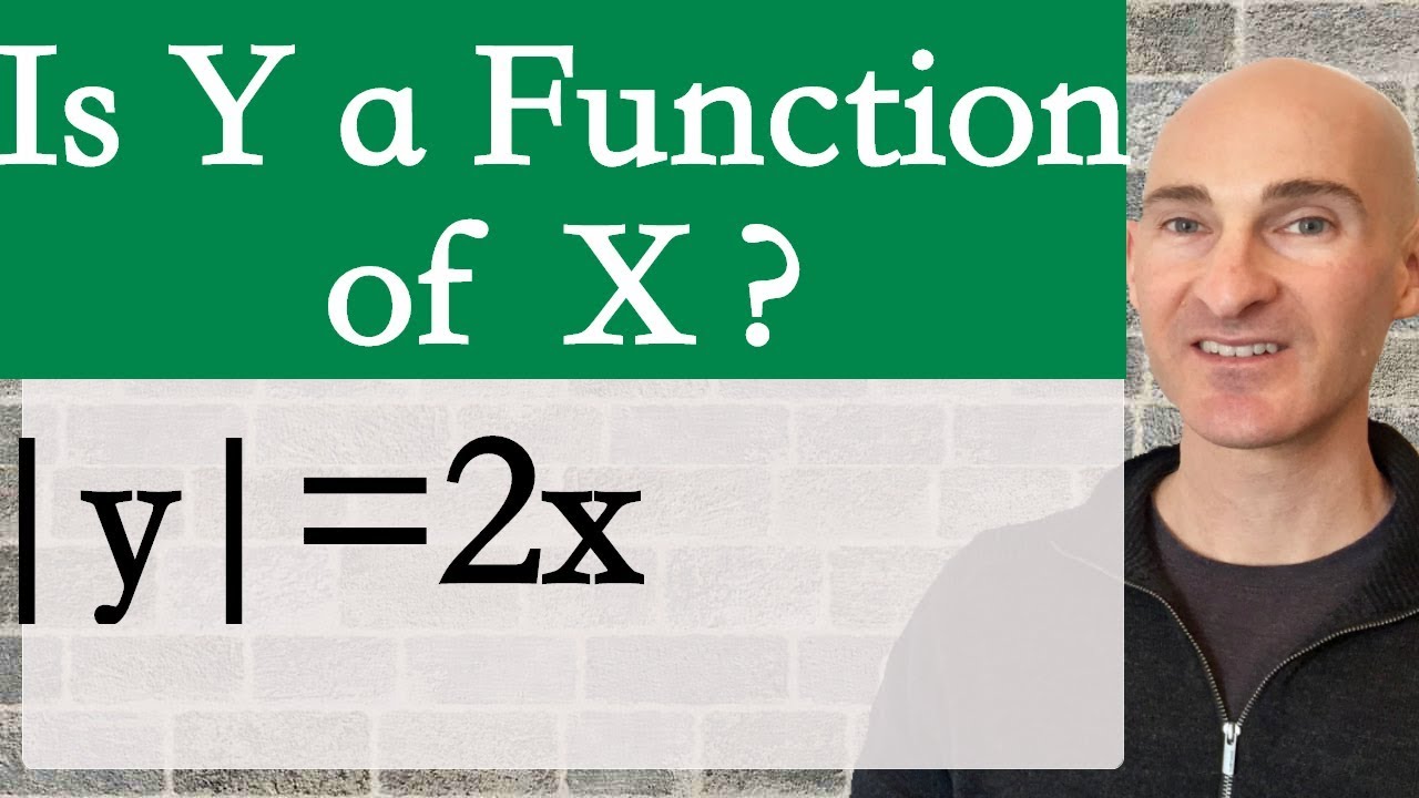 Is Y A Function Of X YouTube