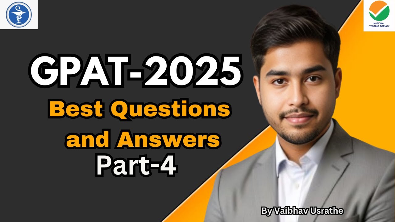 GPAT 2025 Best Questions & Answers | Top GPAT MCQs for Pharmacy Exam ...