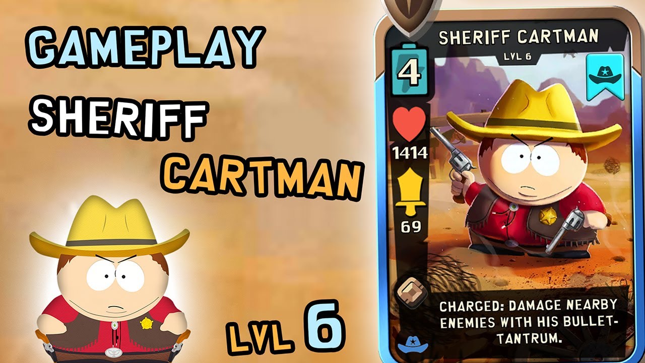 Gameplay Sheriff Cartman Lvl 6 | South Park Phone Destroyer - YouTube