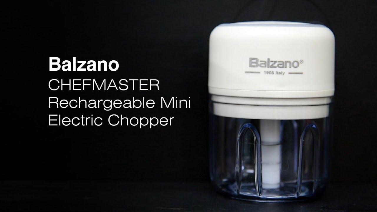 Balzano ChefMaster Rechargeable Mini Electric Chopper - YouTube