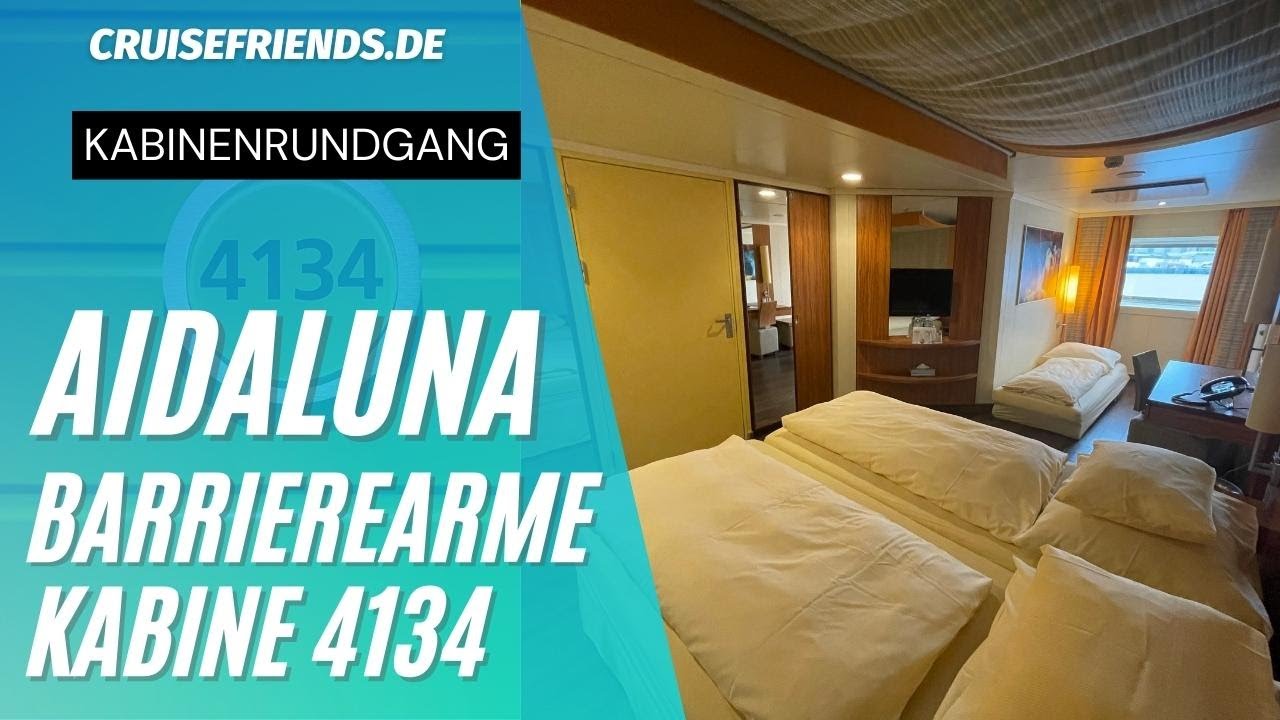 AIDAluna 4134 - Barrierearme Kabine Meerblick - Meerblickkabine MB AIDA ...