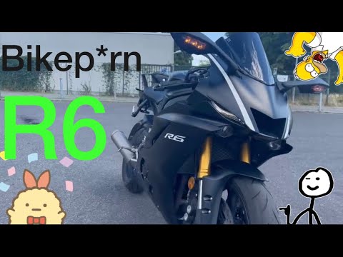 Yamaha r6 Bikep*rn (weniger krass überbelichtet)