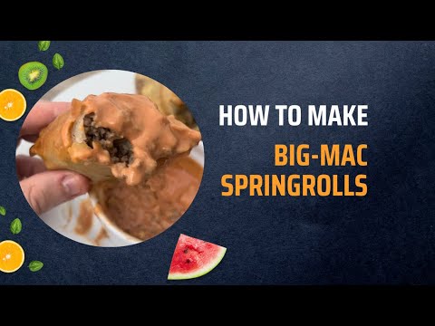 Big Mac Spring Rolls - The Most Extra McDonald's Recipe Ever - YouTube