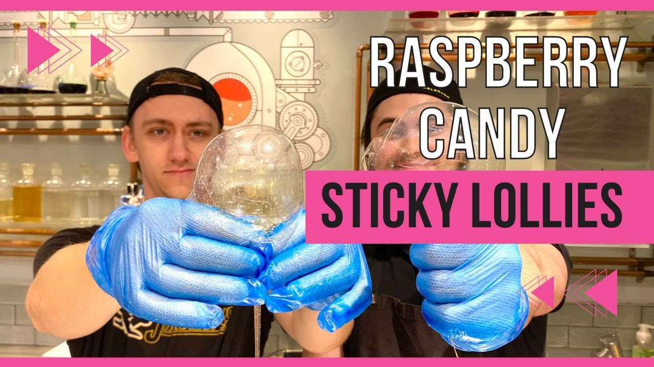 How Sticky Makes Raspberry Rock Candy - YouTube