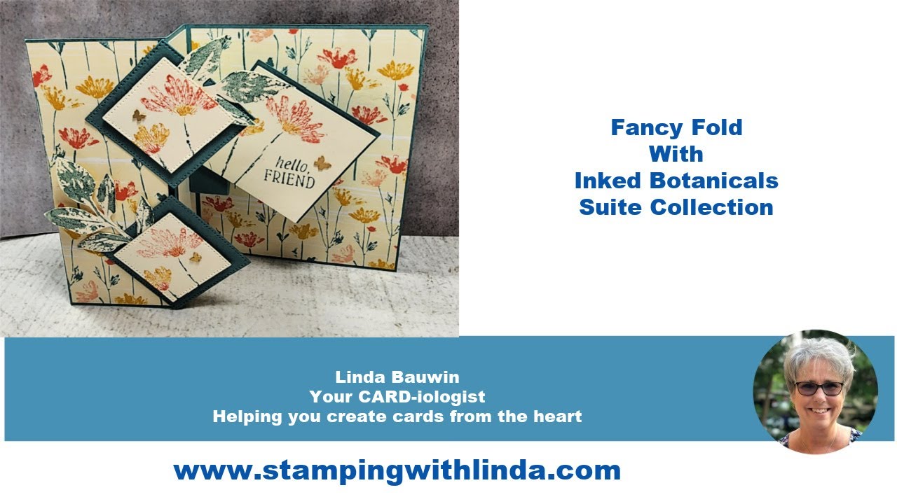 Fancy Fold With Ink Botanicals Suite Collection - YouTube
