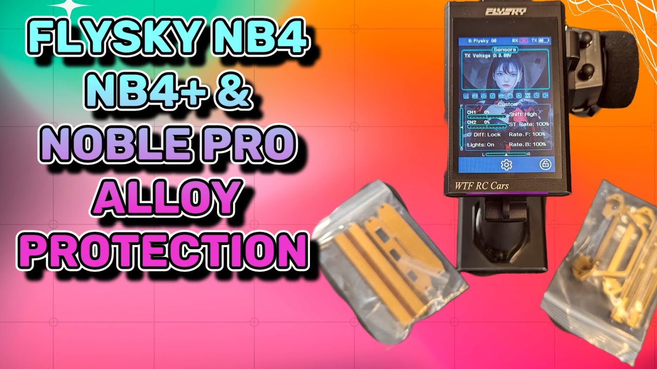 Flysky Noble NB4. NB4+. NB4 Pro Alloy Protector - YouTube