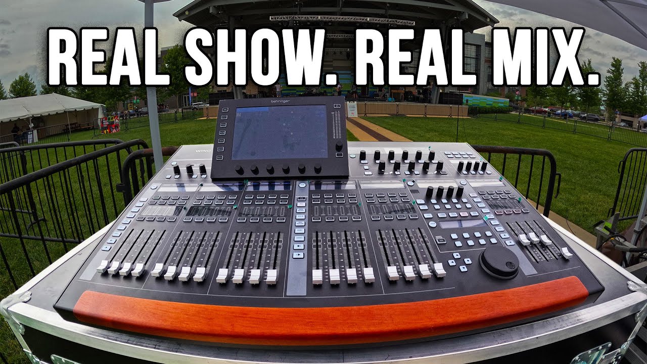 Mixing a Band with Behringer Wing: Full Set-up and Gear Overview - YouTube