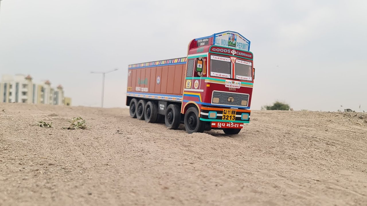 Miniature Truck | Tata Bs6 4825 Body Truck Model | Transport Truck ...