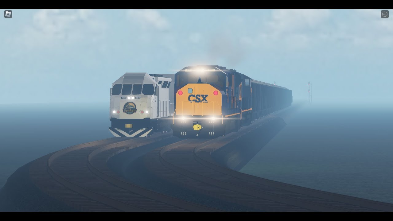 Sunrail and CSX Race threw Lake Mary - YouTube