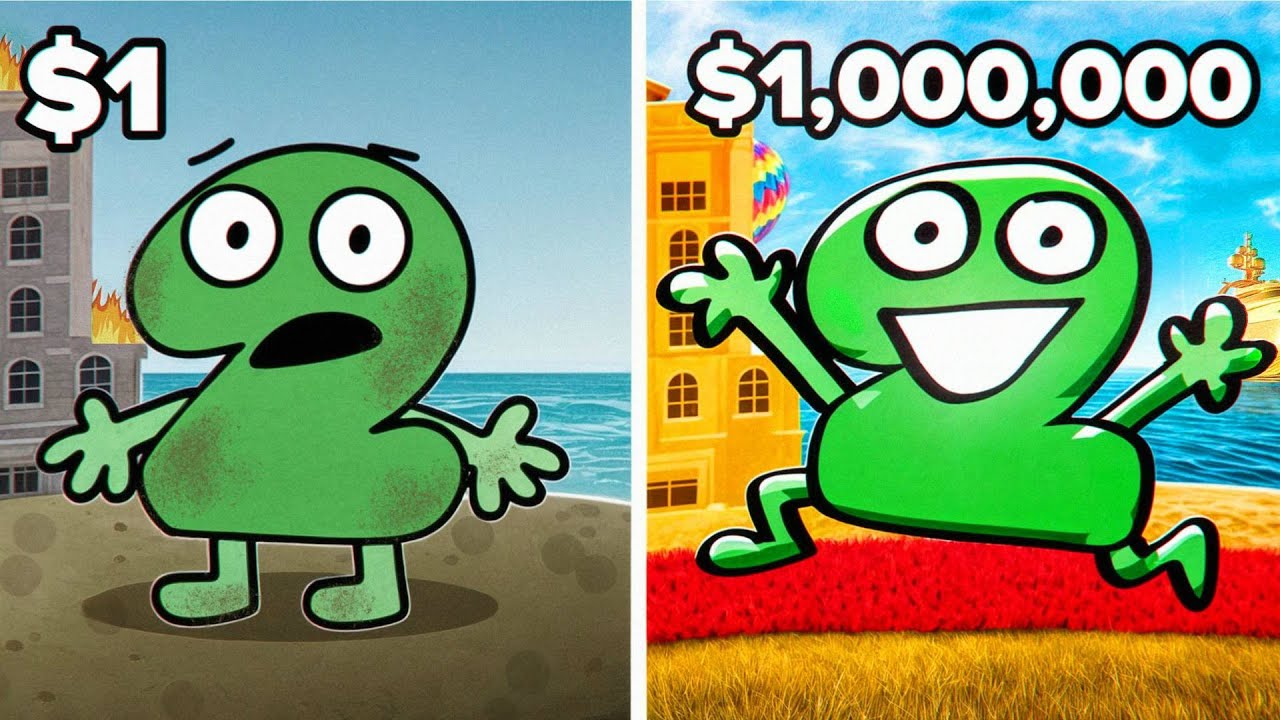 $1 vs $1,000,000 BFDI:TPOT! - YouTube