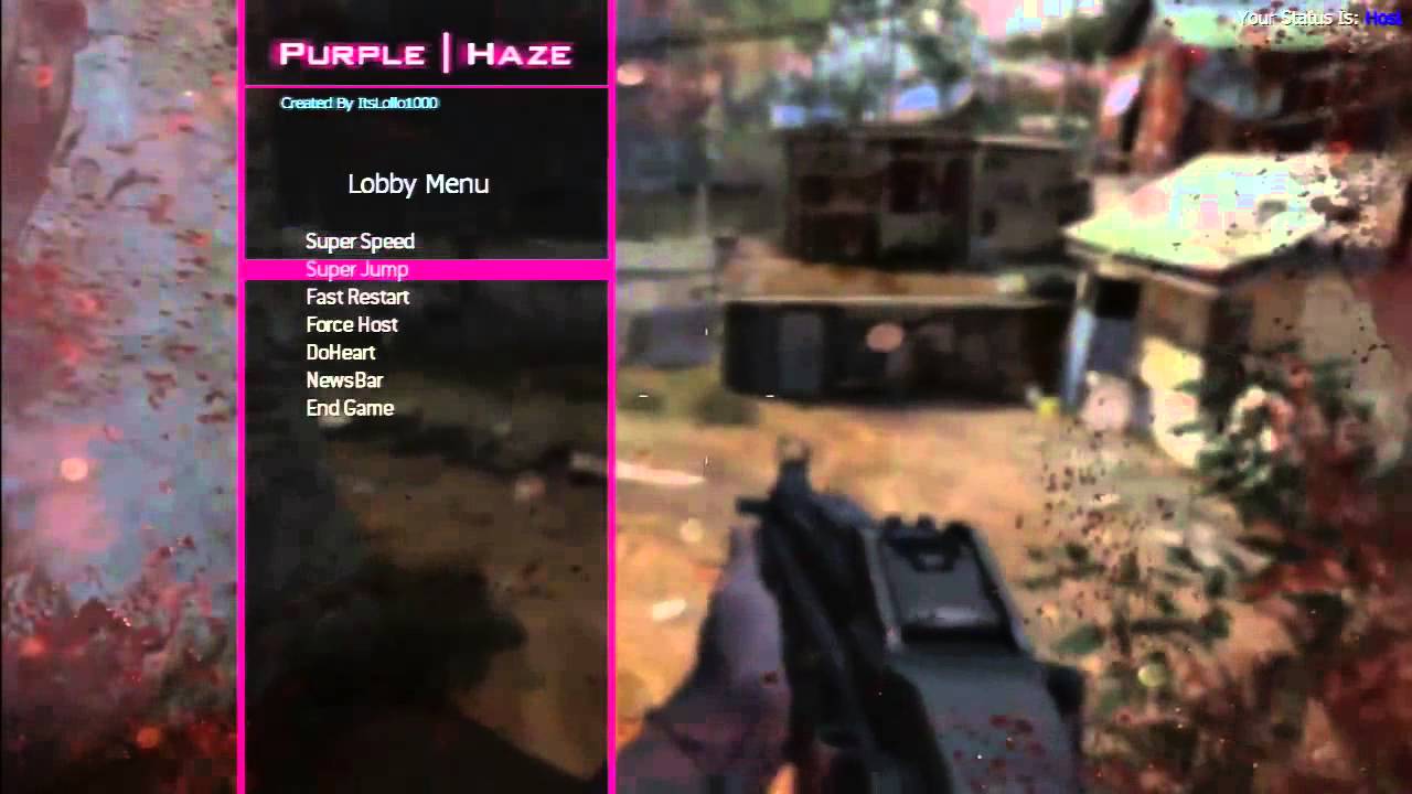 Mw3 Purple Haze Mod Menu (preview) - YouTube
