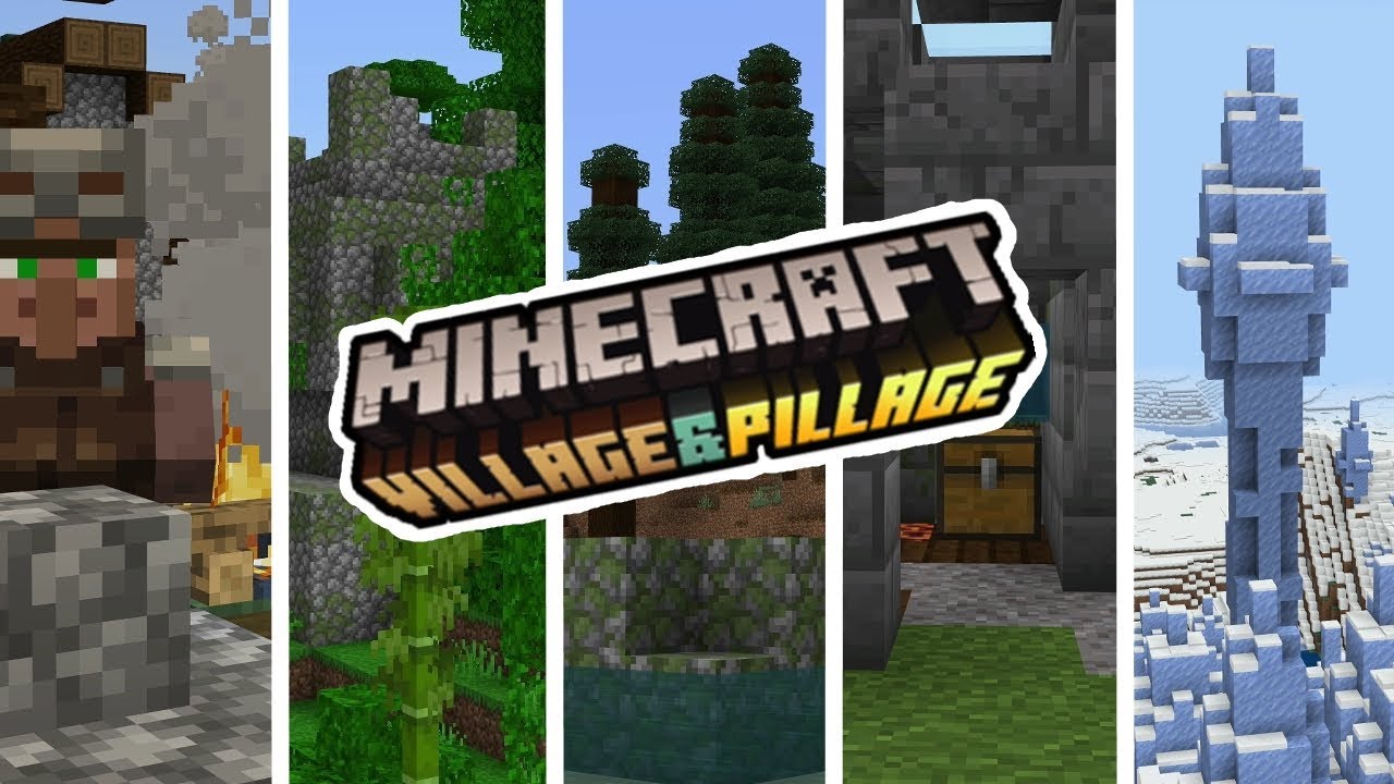 Minecraft: 5 VILLAGES, MEGA TAIGA, JUNGLE & ICE SPIKES SEED! (Pocket ...