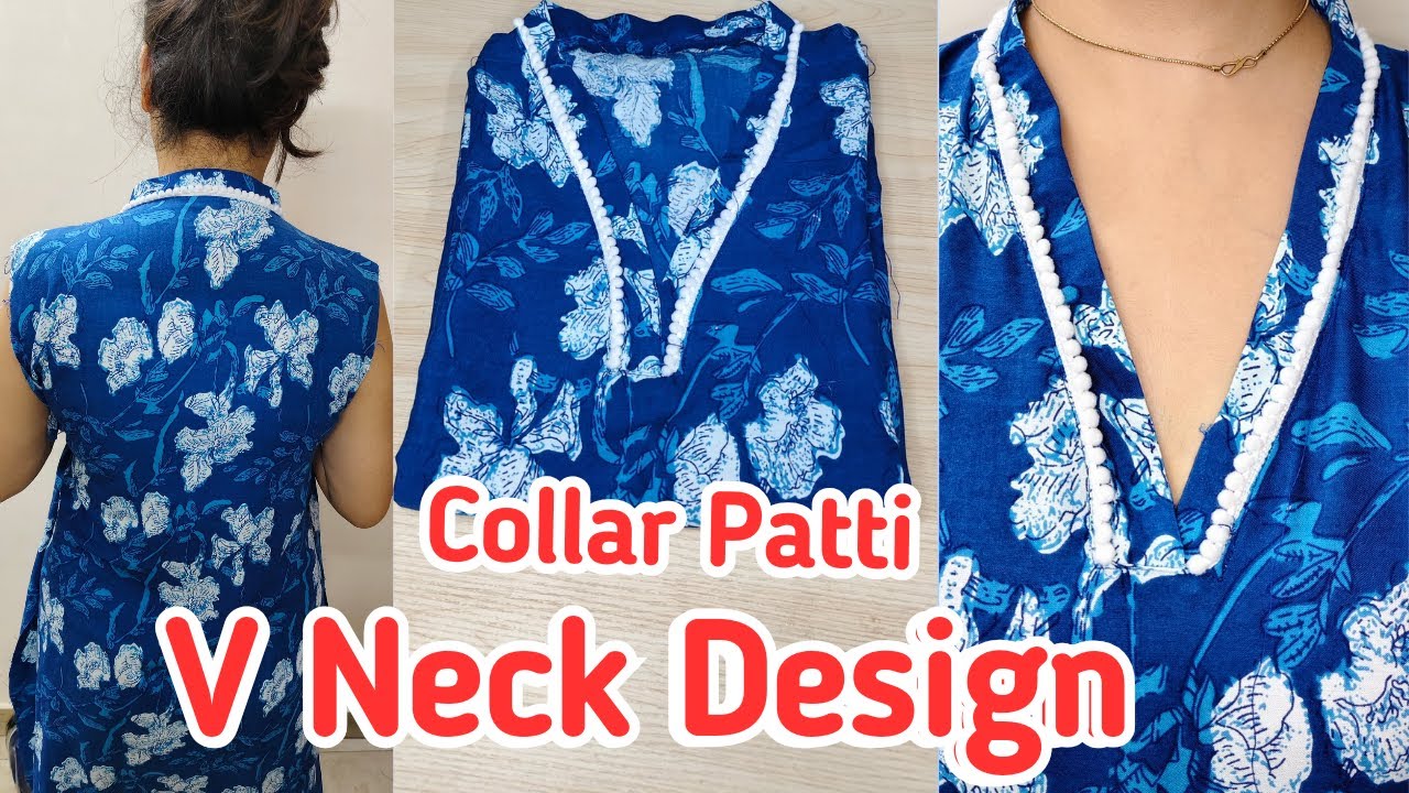 Latest Kurta Neck Design | V Shape Kurta Neck Design | Trendy Kurta ...