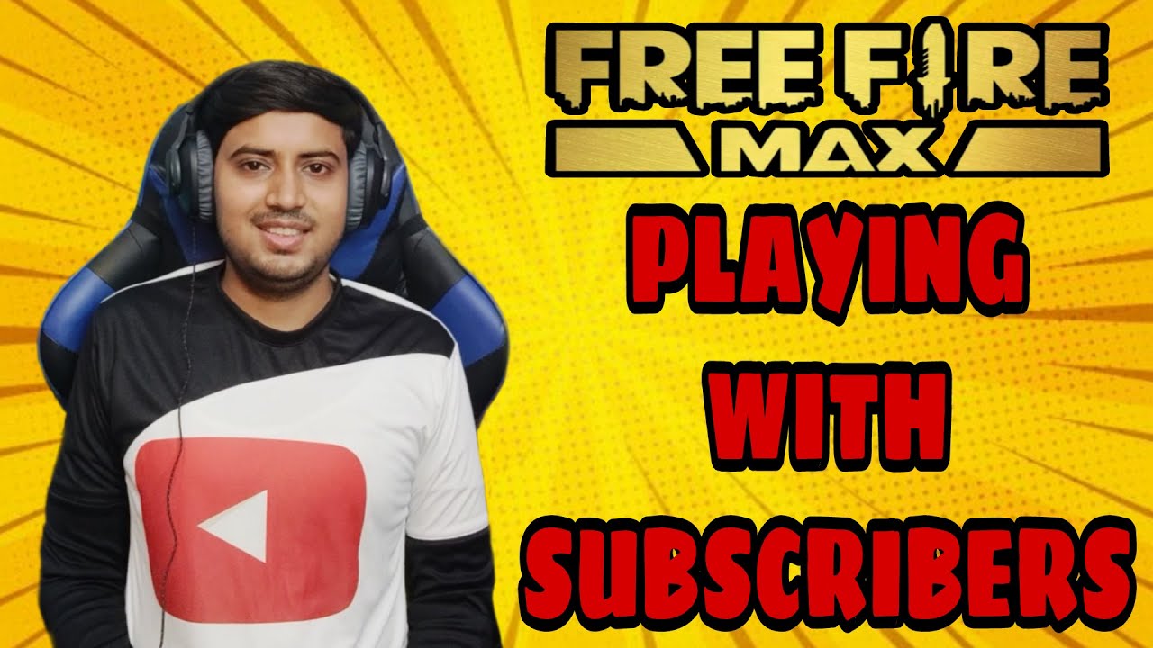 Free Fire MAX Live Custom Room Playing With Subscriber | Only ...