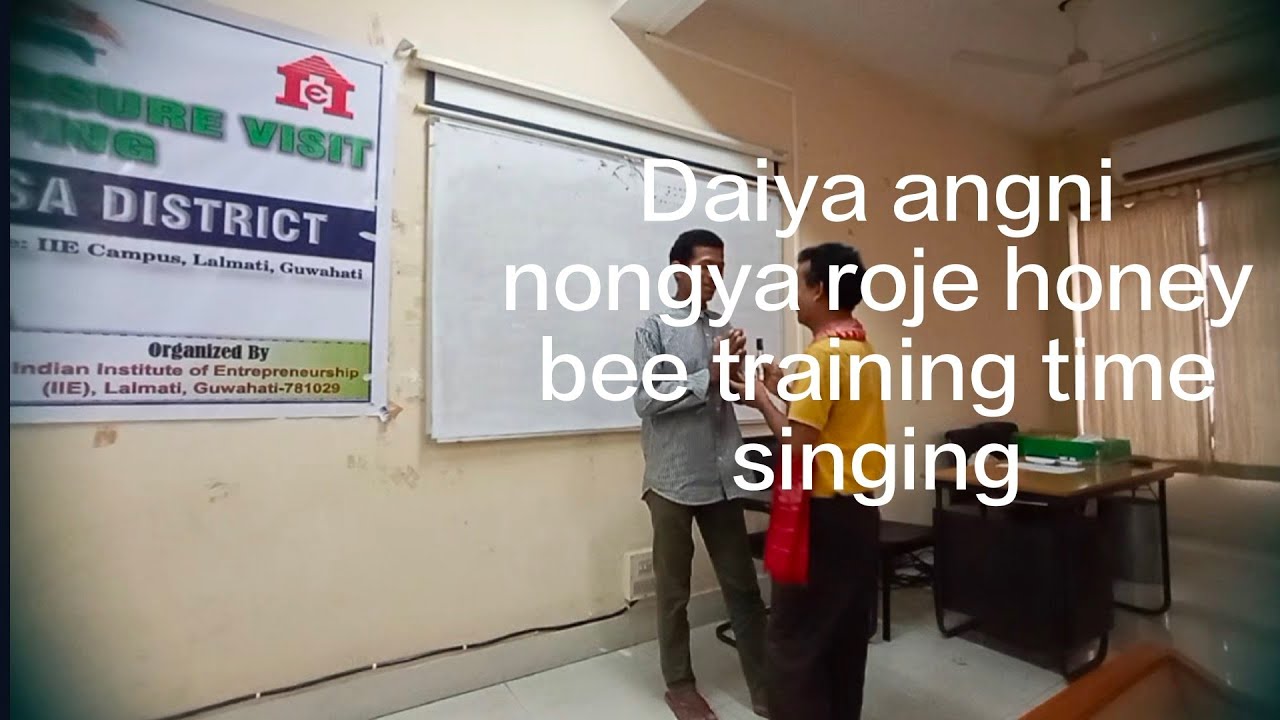 daiya angni nonga roje || honey bee training time singing || by Mantu Boro - YouTube