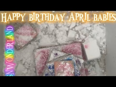 Happy Birthday April Babies | Square cake reform | Easy Grip chunks ...