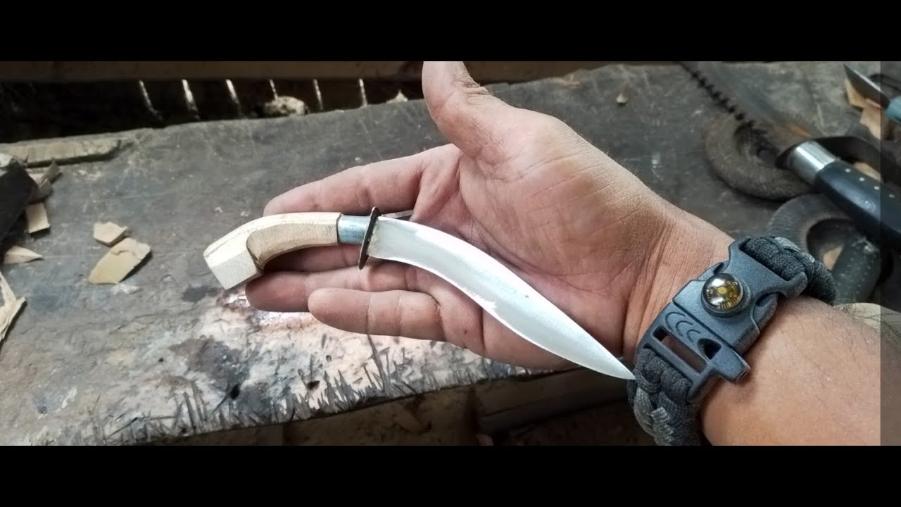 paggawa ng maliit pero matalas na kutsilyo/knife making from scrap # ...