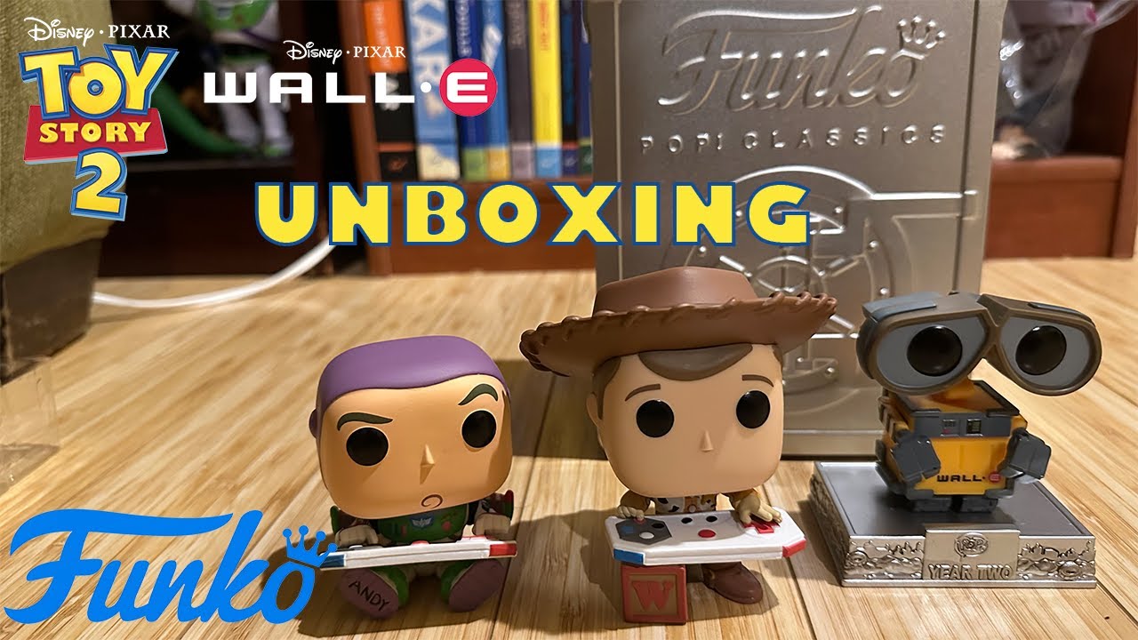 Disney Pixar Funko Pops Unboxing: Toy Story 2 Gamer Woody & Buzz 2-Pack ...