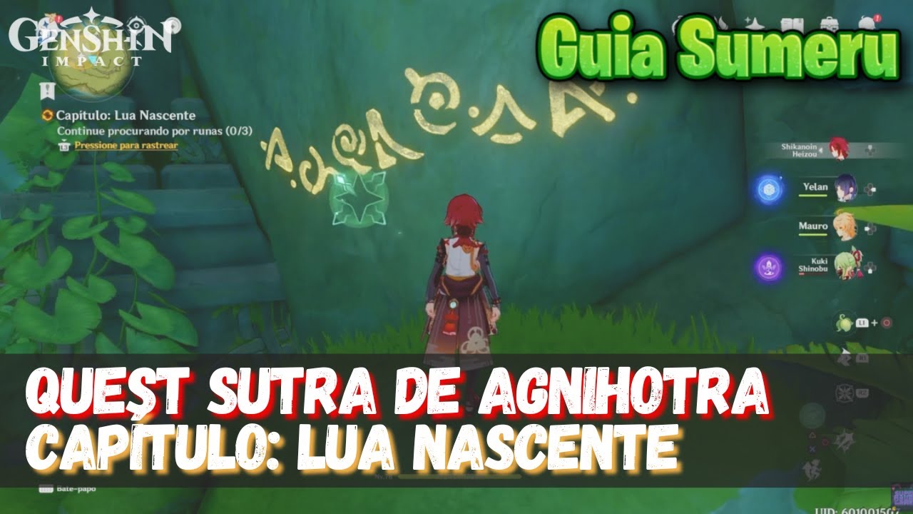 Continue procurando por runas Capítulo: Lua Nascente Guia GENSHIN IMPACT 3.0 - YouTube