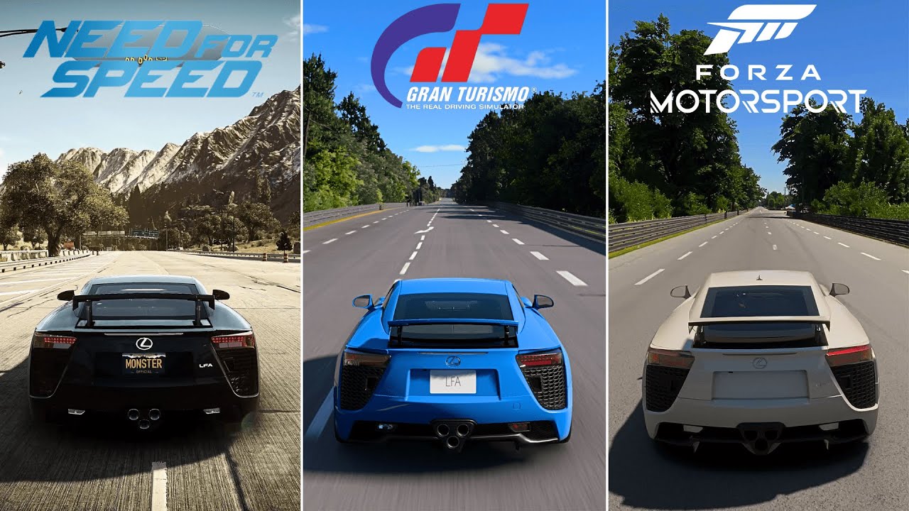 Lexus LFA Evolution in Racing Games - Sound Comparison | 4K - YouTube