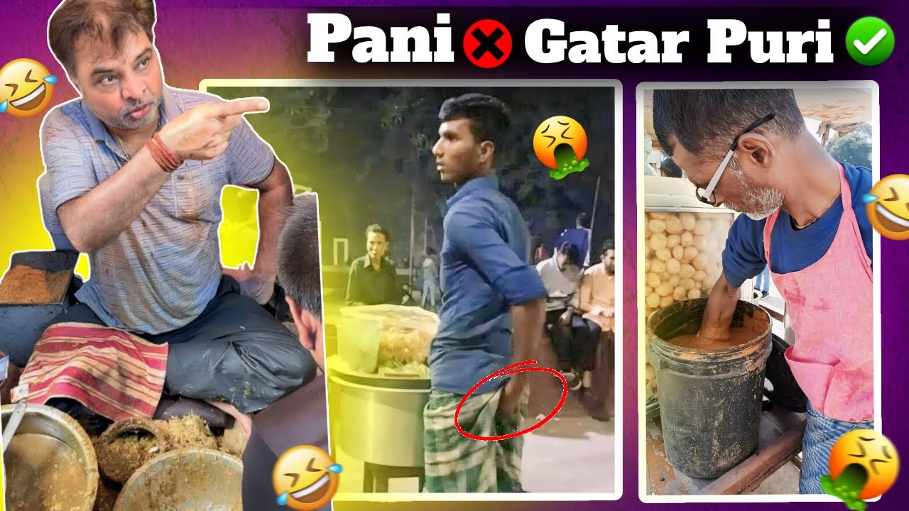 Unhygienic Street Food India Pani Puri | Chhagani Club Kachori Kolkata ...