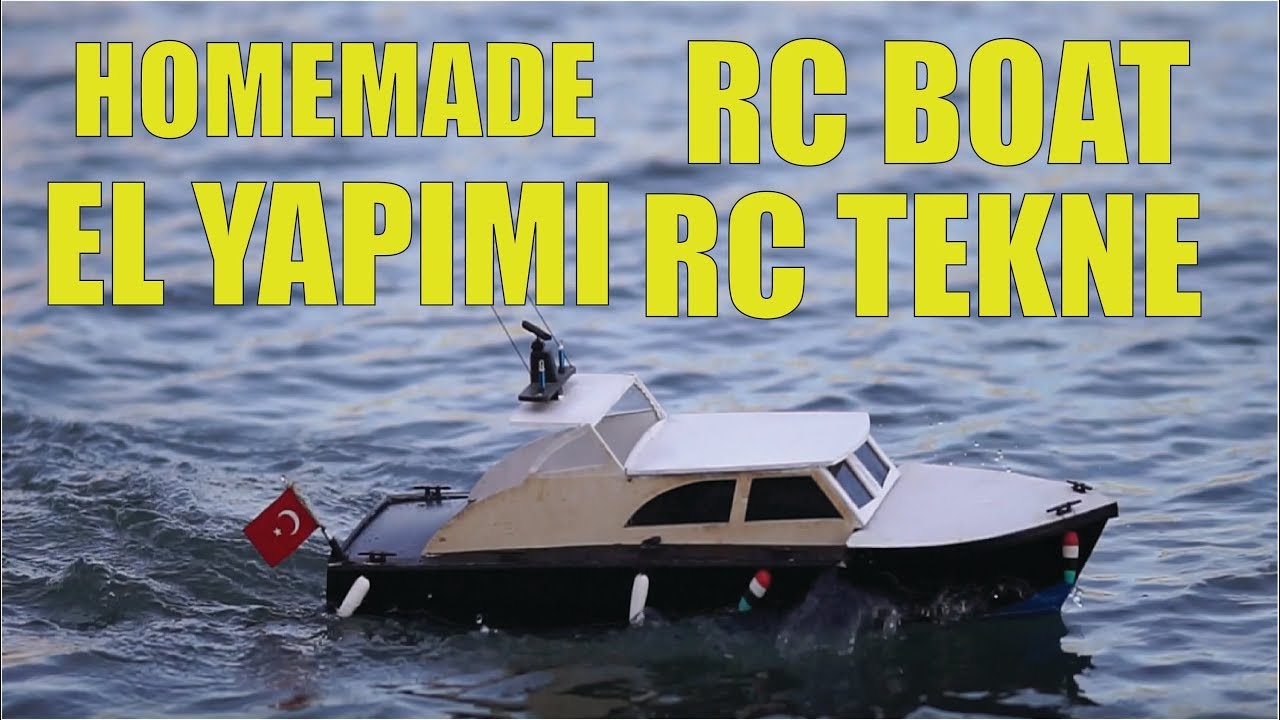 HOMEMADE RC BOAT ALİCE MOTOR YACHT 1/10 86cm - YouTube