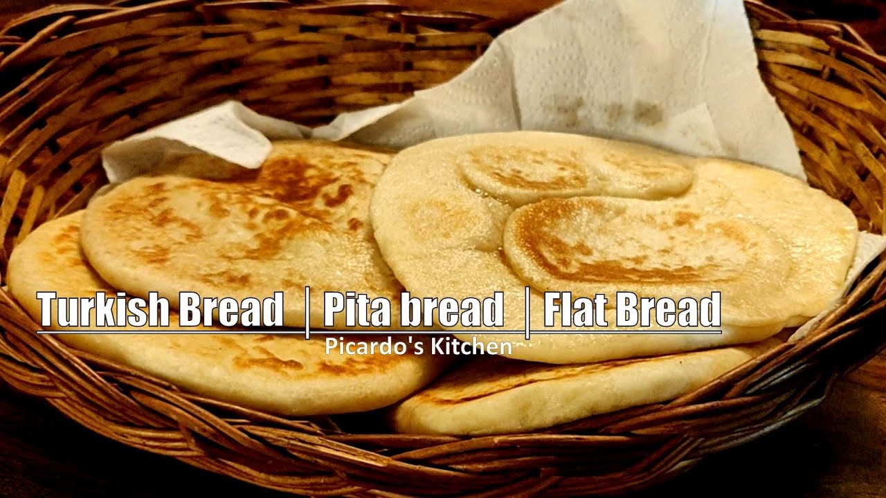 Turkish Bread │Pita Bread │ Flat Bread│خبز │Türk ekmeği - YouTube
