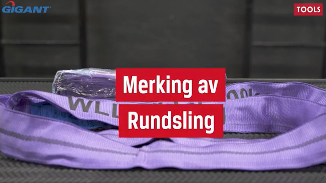 Merking av rundsling - YouTube