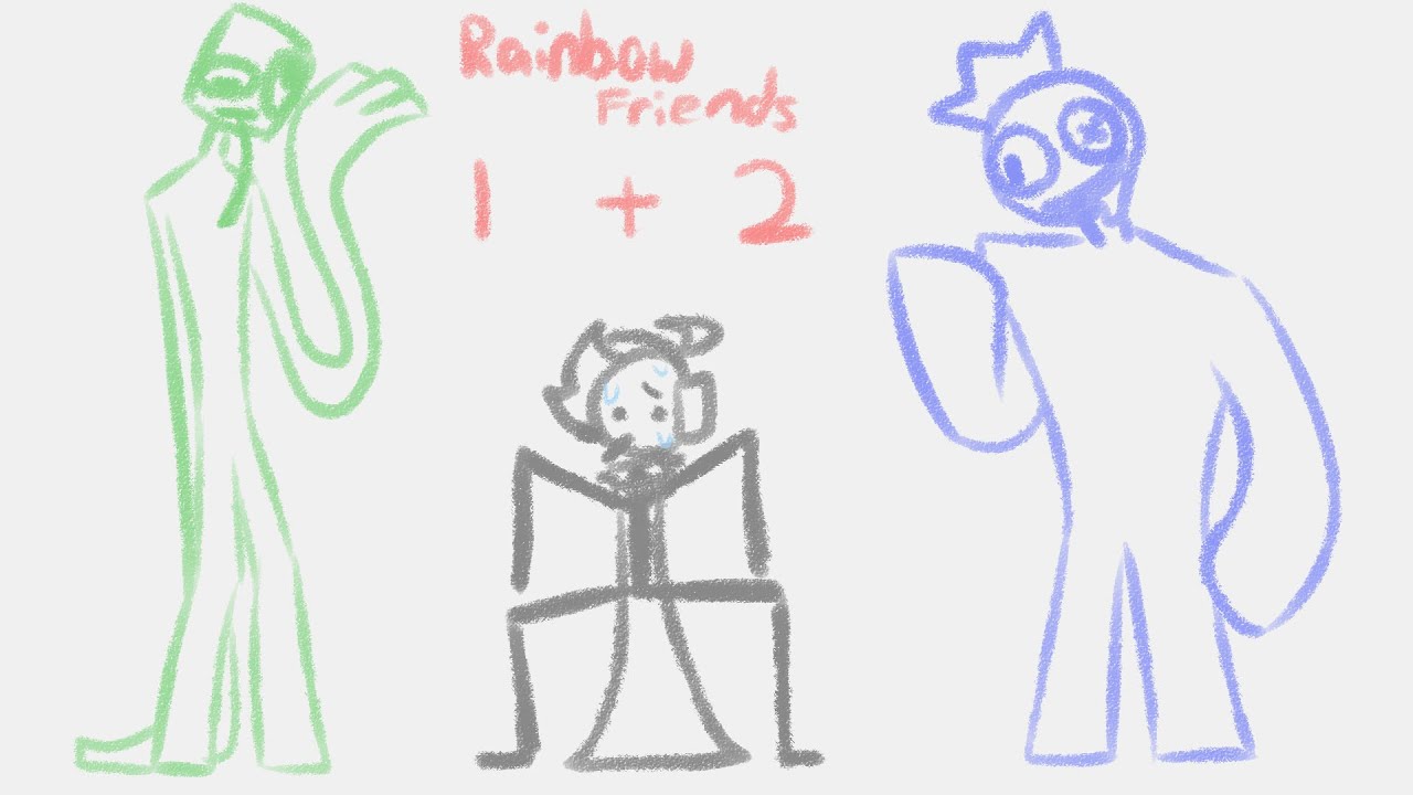 Playing Rainbow Friends! Chapters 1 & 2 ~ Roblox - YouTube