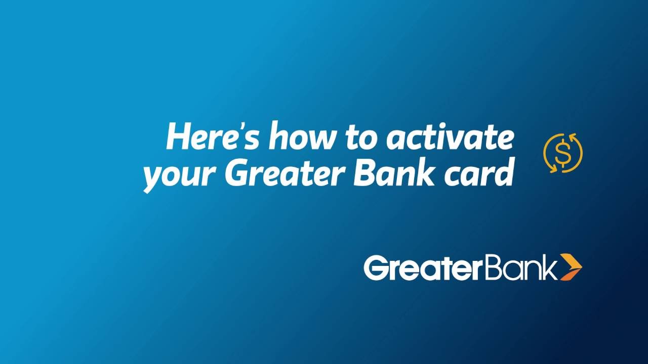 How to Activate Your Greater Bank Card - YouTube