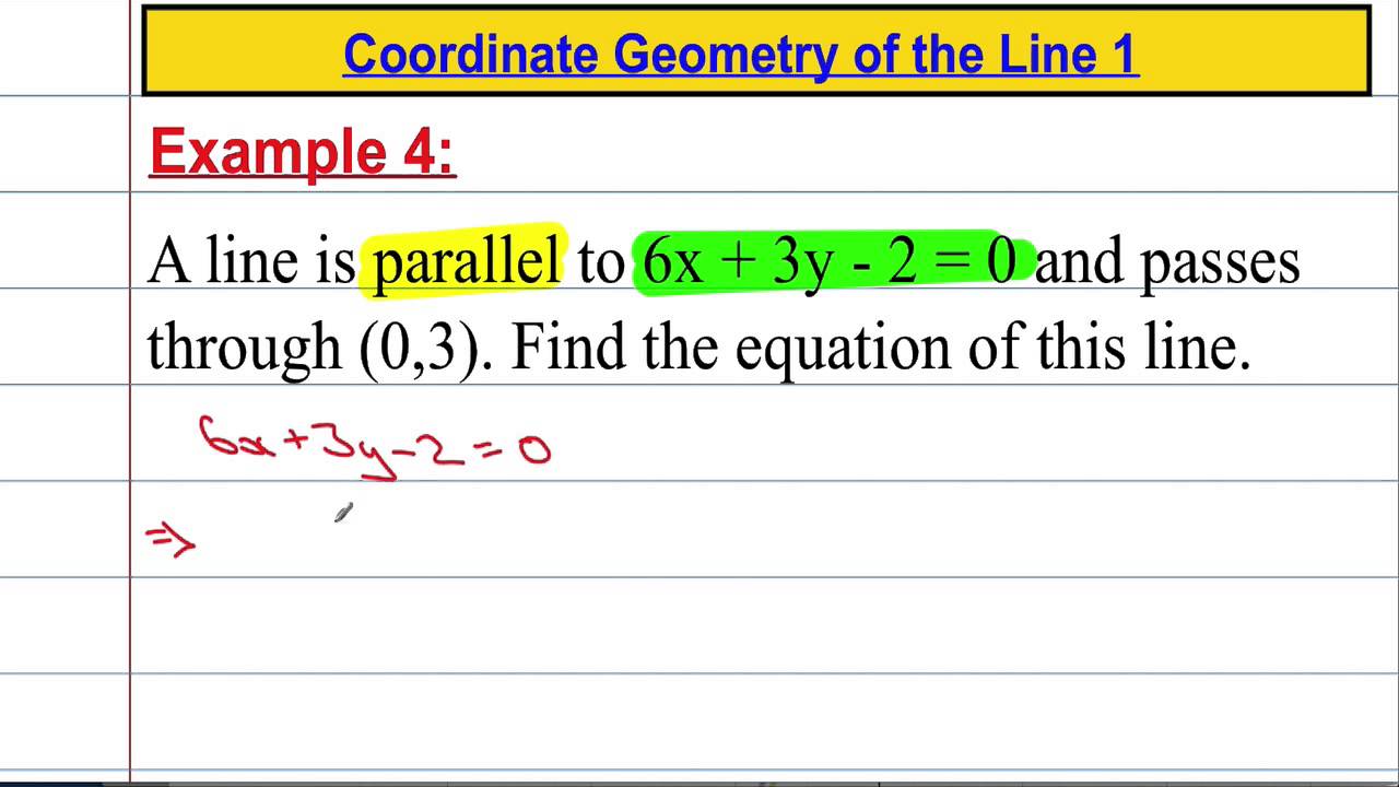 Core Maths: Coordinate Geometry of the Line 1 - YouTube