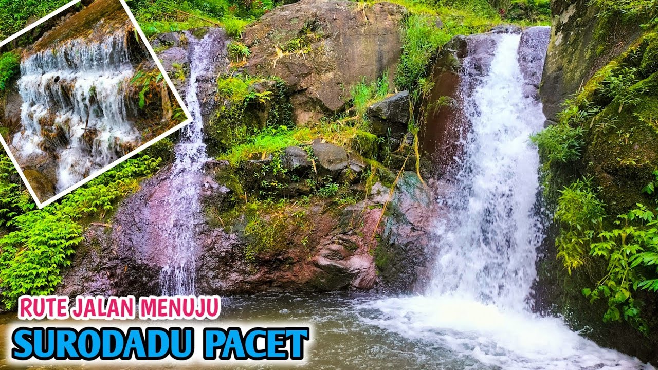 RUTE AIR TERJUN SURODADU PACET // START BUNDERAN PACET - YouTube