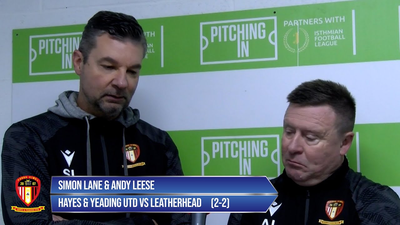 Hayes & Yeading Utd v Leatherhead | Post match interview | 23rd ...